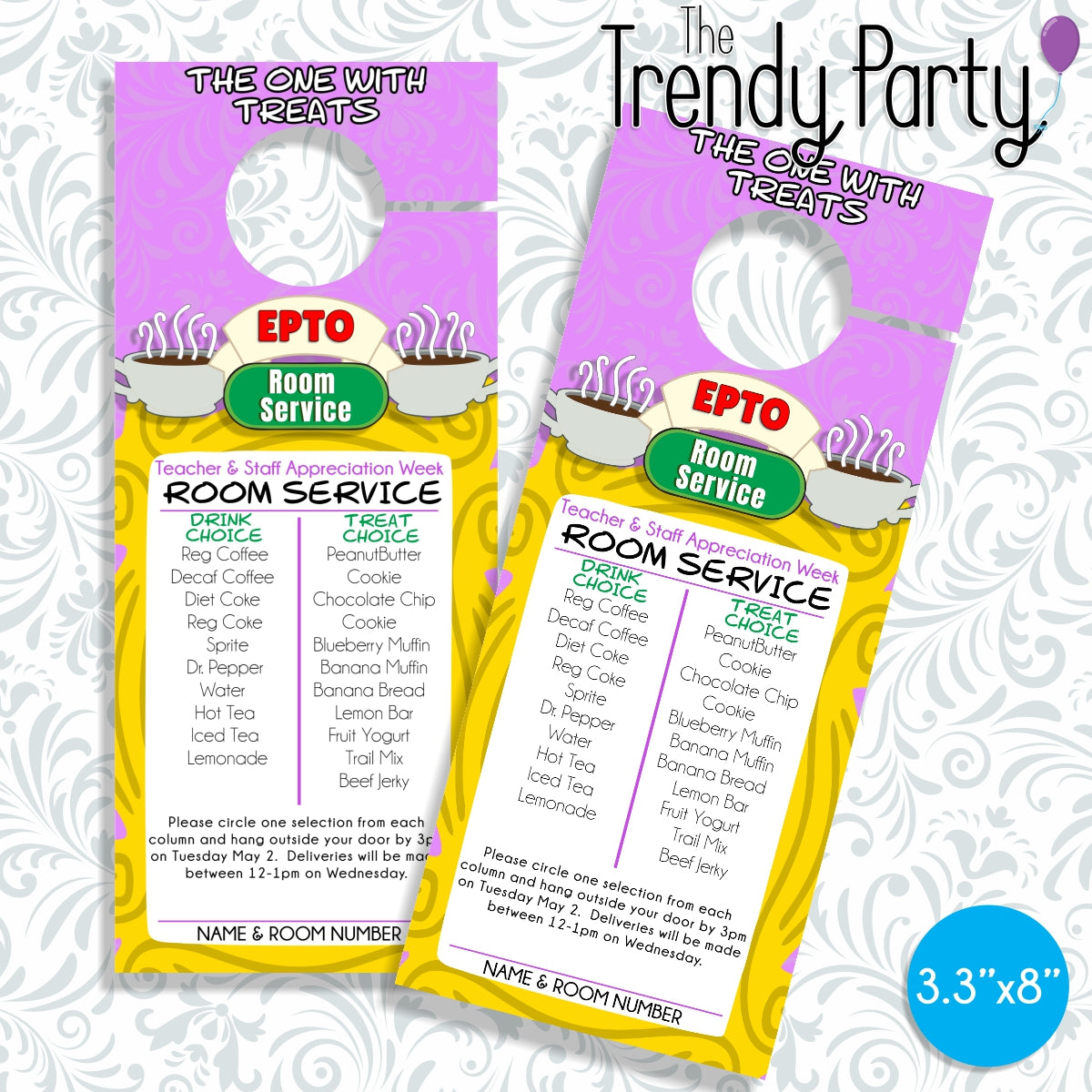 Friends Themed Appreciation Week Door Hanger | Room Service – The ...